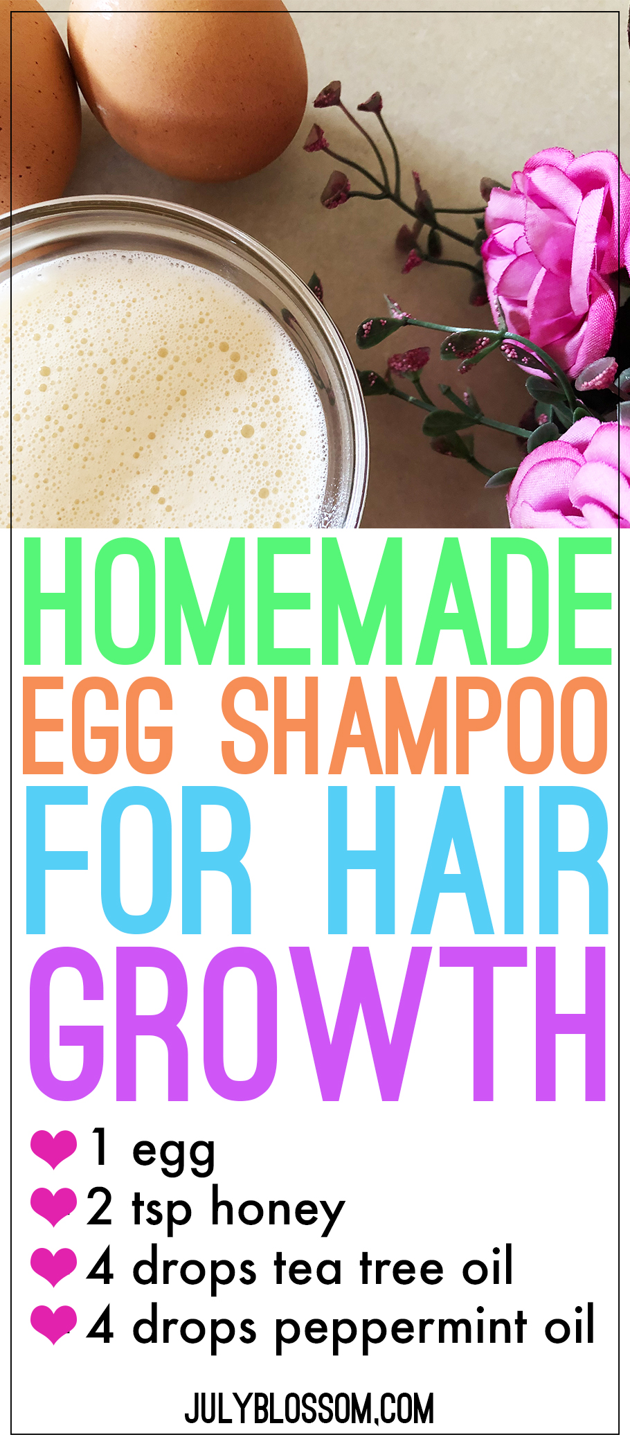 DIY Egg Shampoo for Hair Growth (for the Crunchy at Heart!) - ♡ July ...