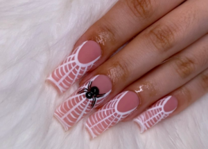 30+ Spider Web Nail Designs to Try 2021 - ♡ July Blossom