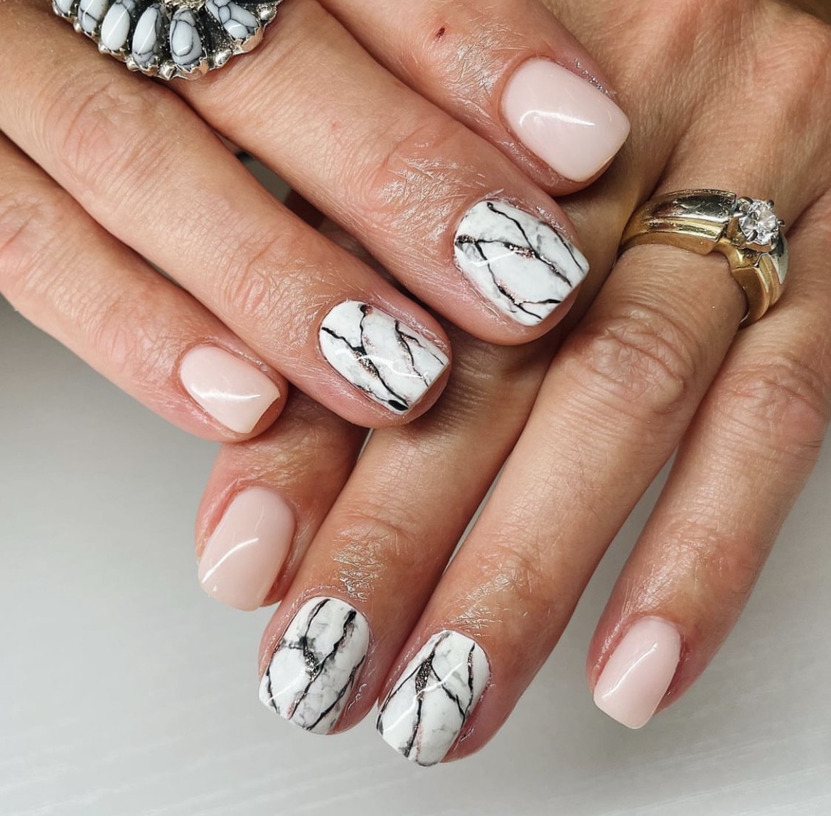 30+ Trendy Marble Nails for a Polished Look - ♡ July Blossom
