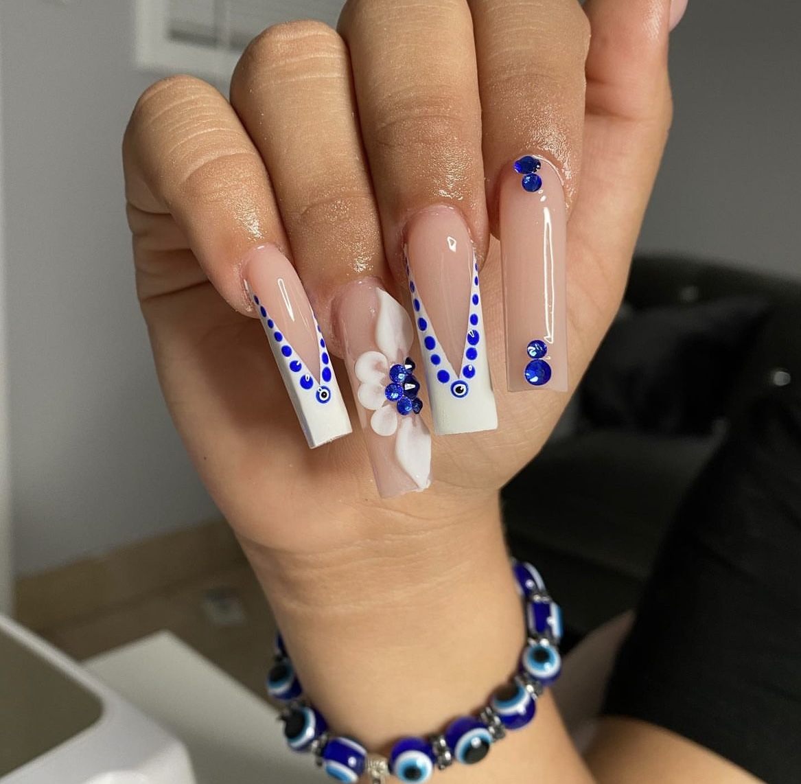 25+ Powerful Evil Eye Nails to Get ASAP - ♡ July Blossom