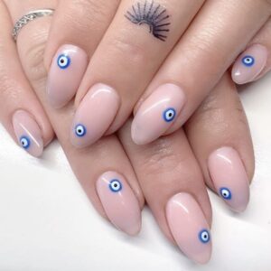 25+ Powerful Evil Eye Nails to Get ASAP - ♡ July Blossom