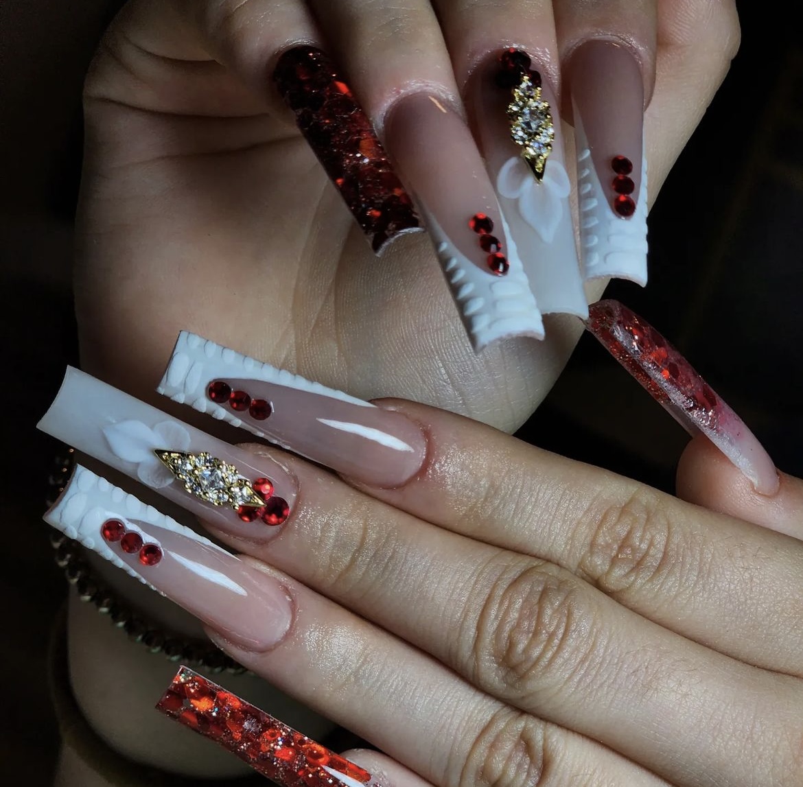 40+ Perfect Prom Nails for a Pretty Look - ♡ July Blossom