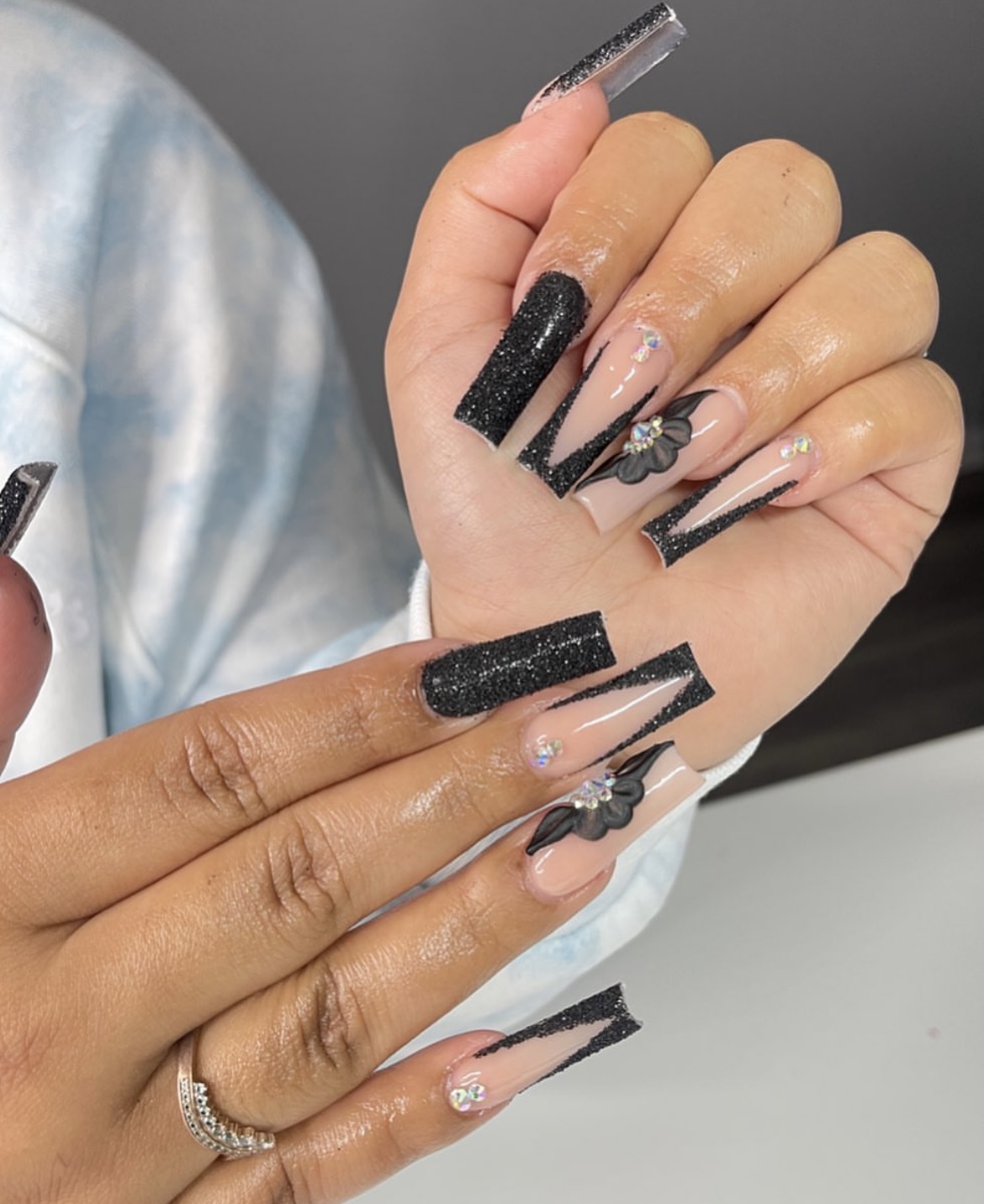 40+ Perfect Prom Nails for a Pretty Look - ♡ July Blossom