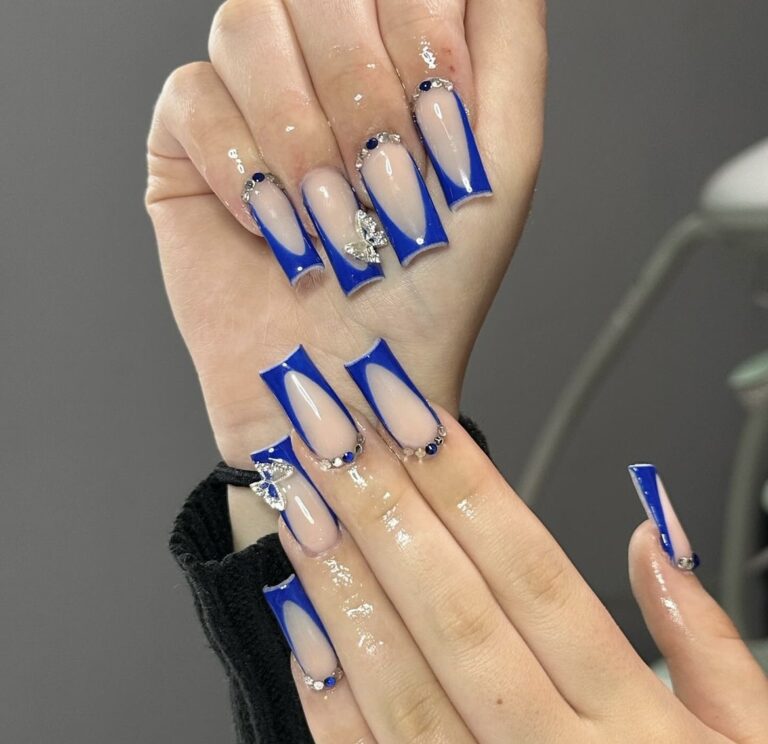 40+ Perfect Prom Nails for a Pretty Look - ♡ July Blossom