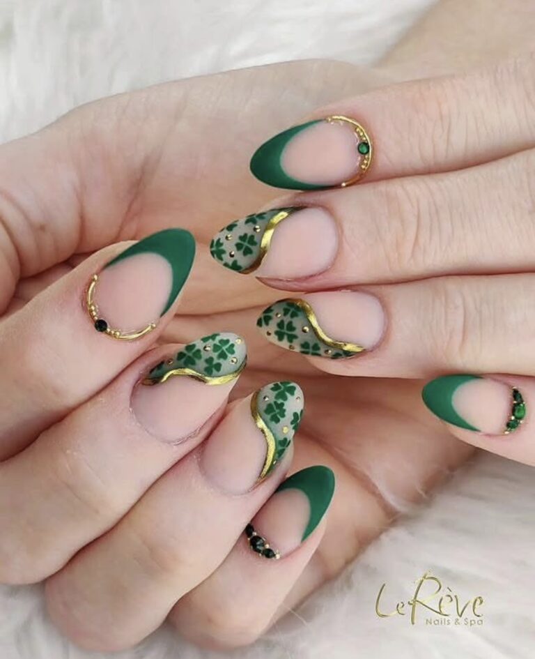 25+ Extra Lucky St. Patrick's Day Nails for Good Luck - ♡ July Blossom