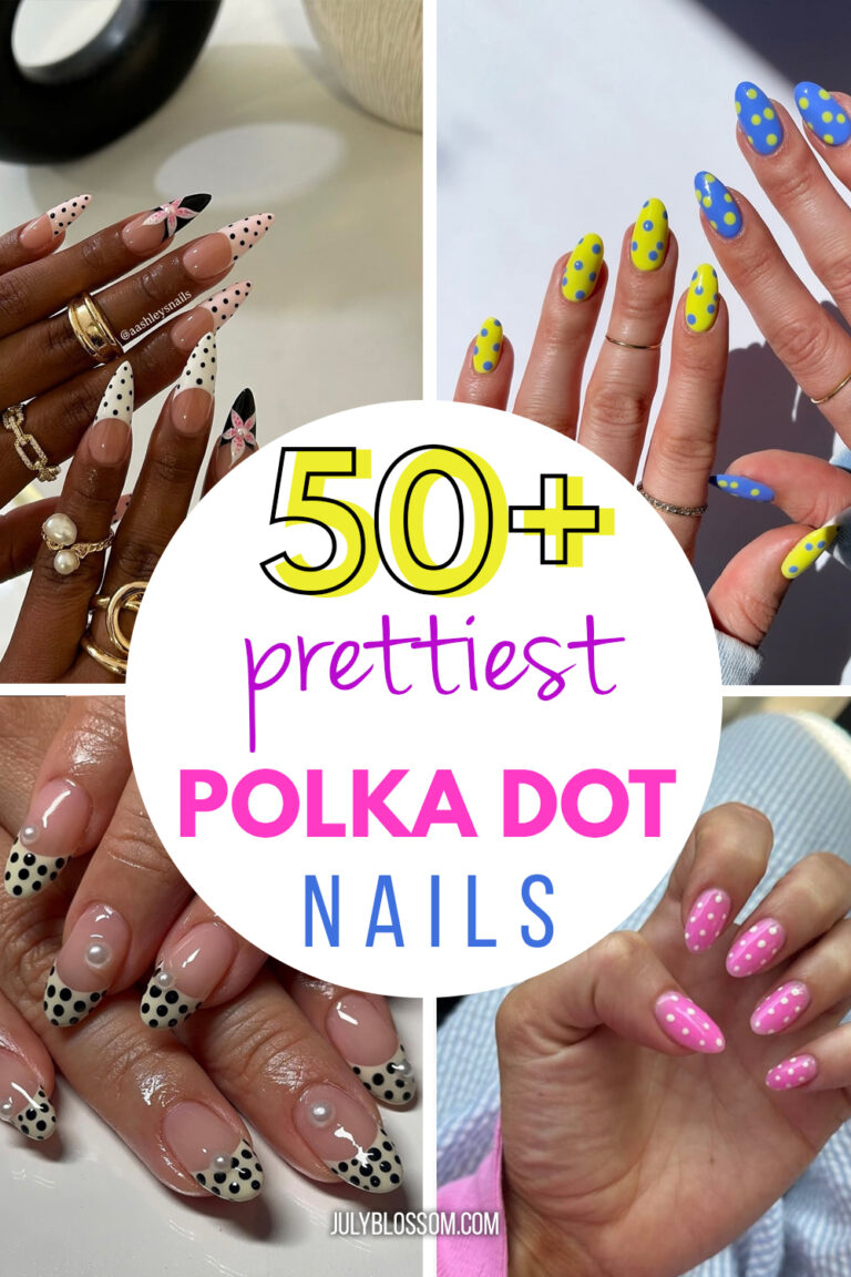 50+ Polka Dot Nails that are too Pretty to Resist - ♡ July Blossom